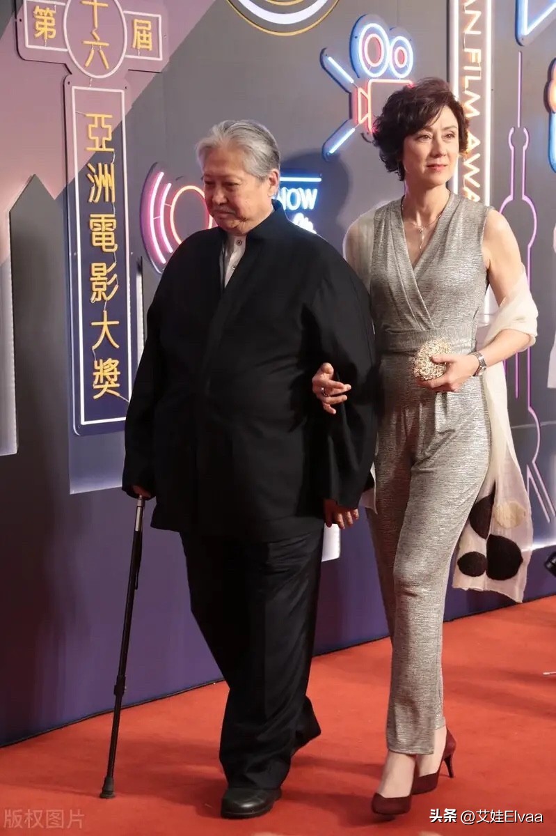 Sammo Hung walks the red carpet with his lovely wife, he is really ...