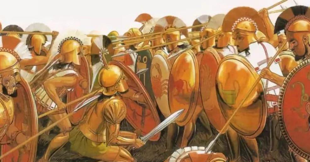 The brave and invincible Spartan phalanx, the invincible weapon of the ...