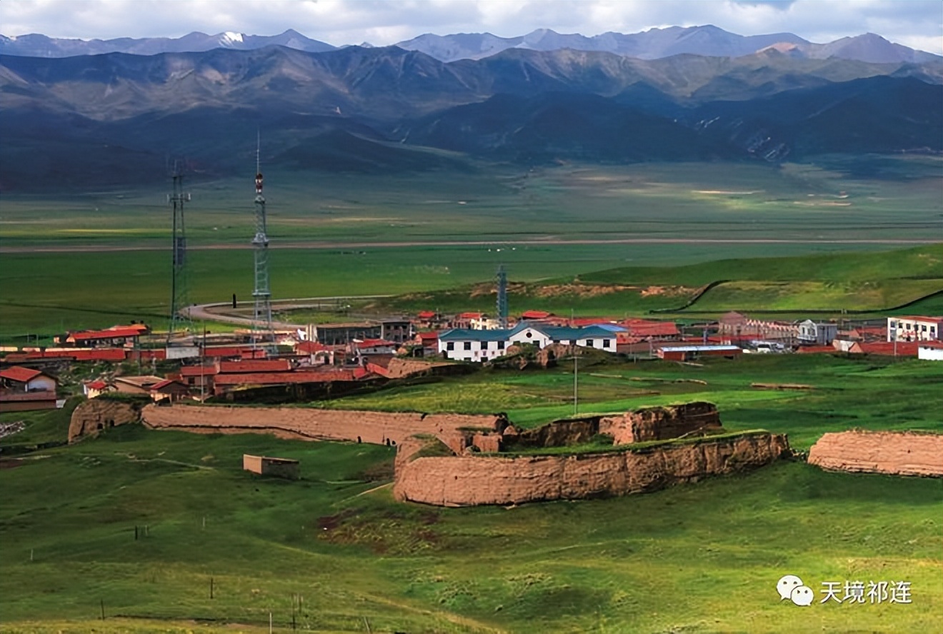 The ancient city of Ebao, a plateau snow lotus blooming in the ...
