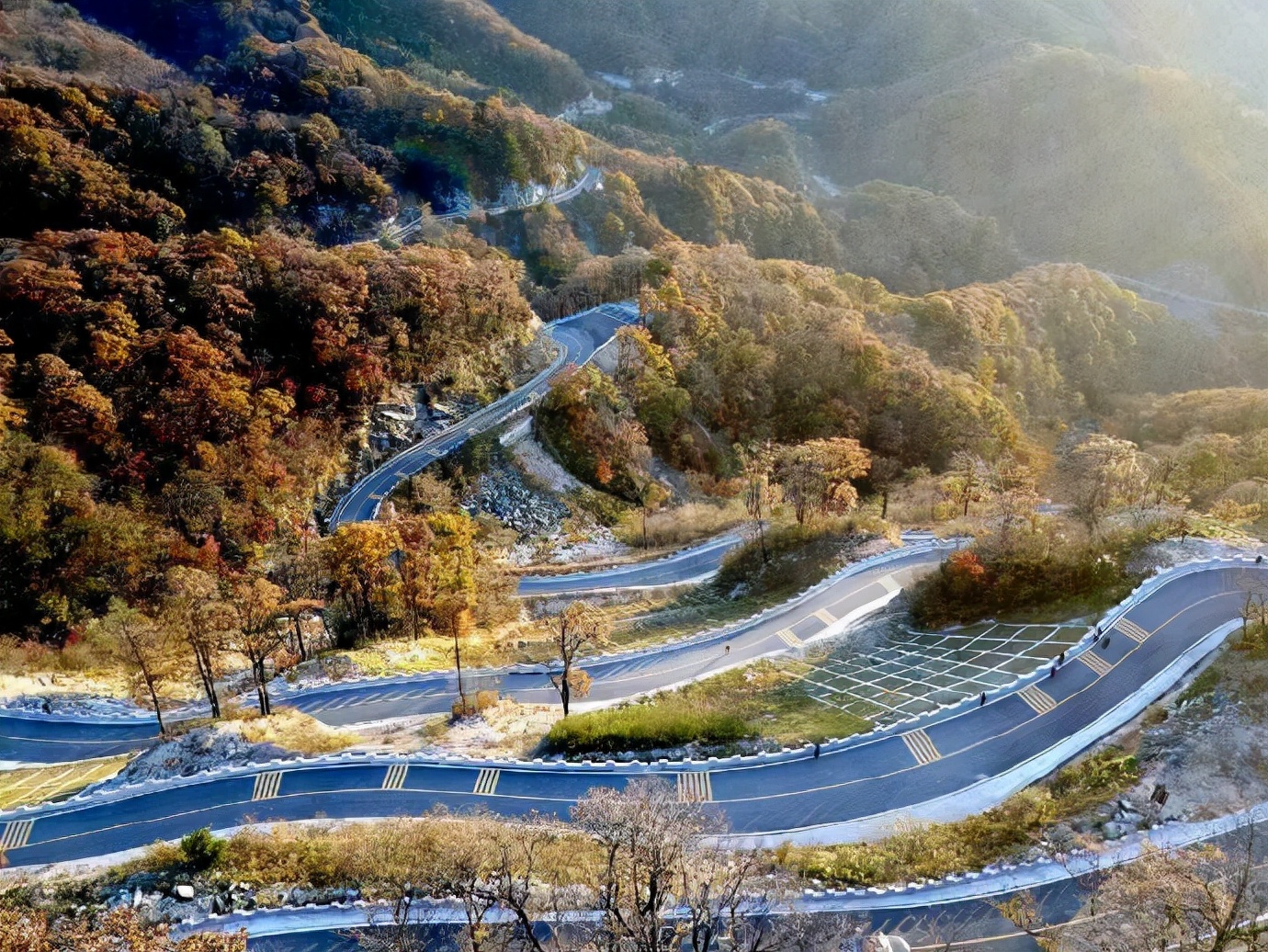 What are the conventional road network designs in scenic tourist areas ...