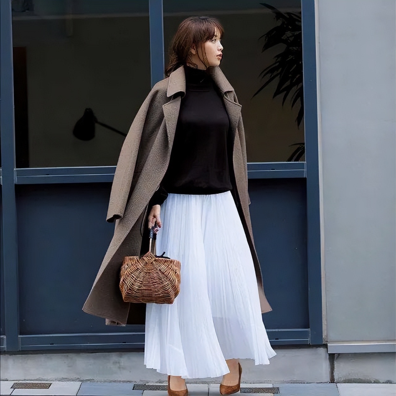 Autumn and winter coat wear, simple and elegant commuter look - iNEWS