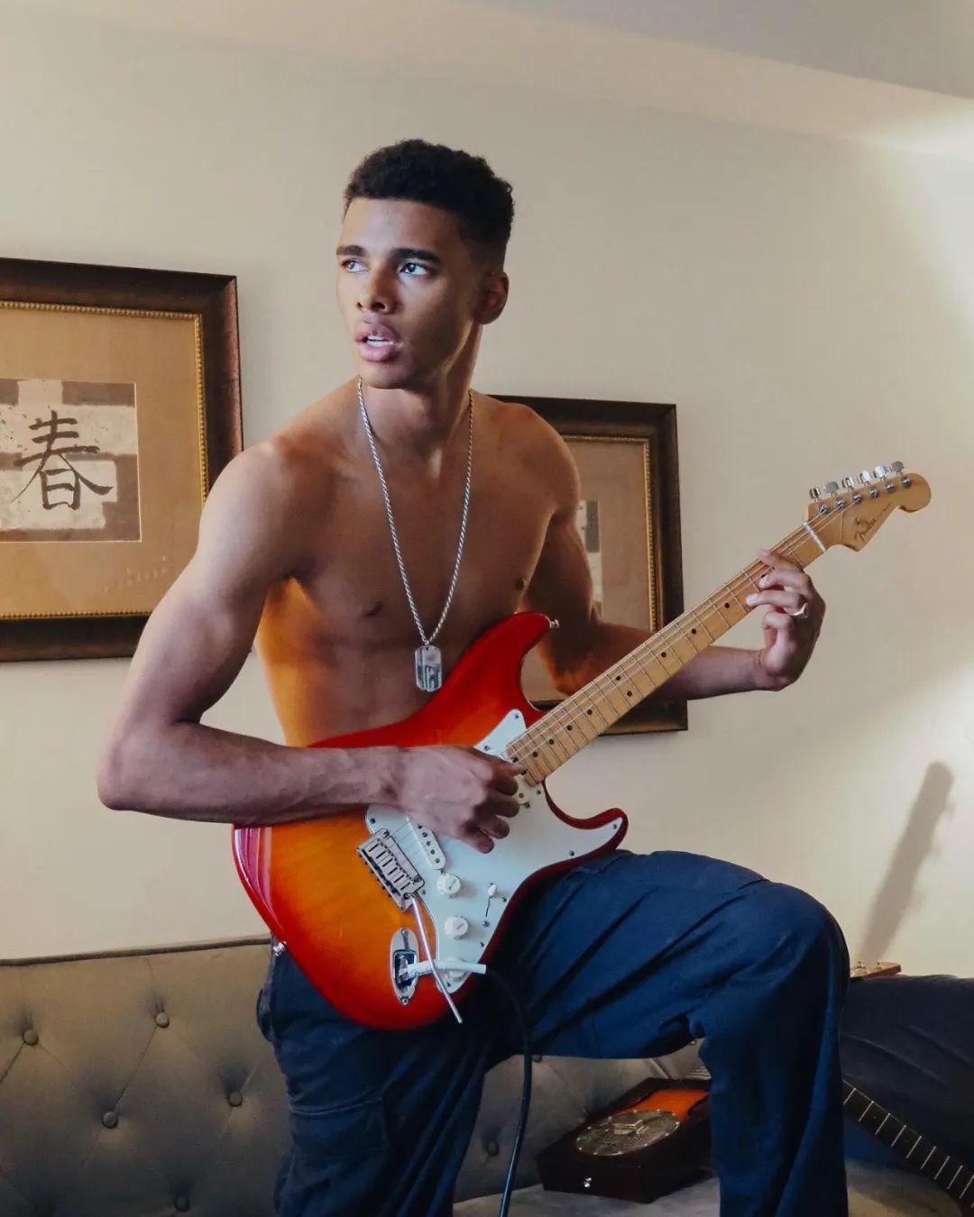 The fashionable male model graduated from the New York University ...