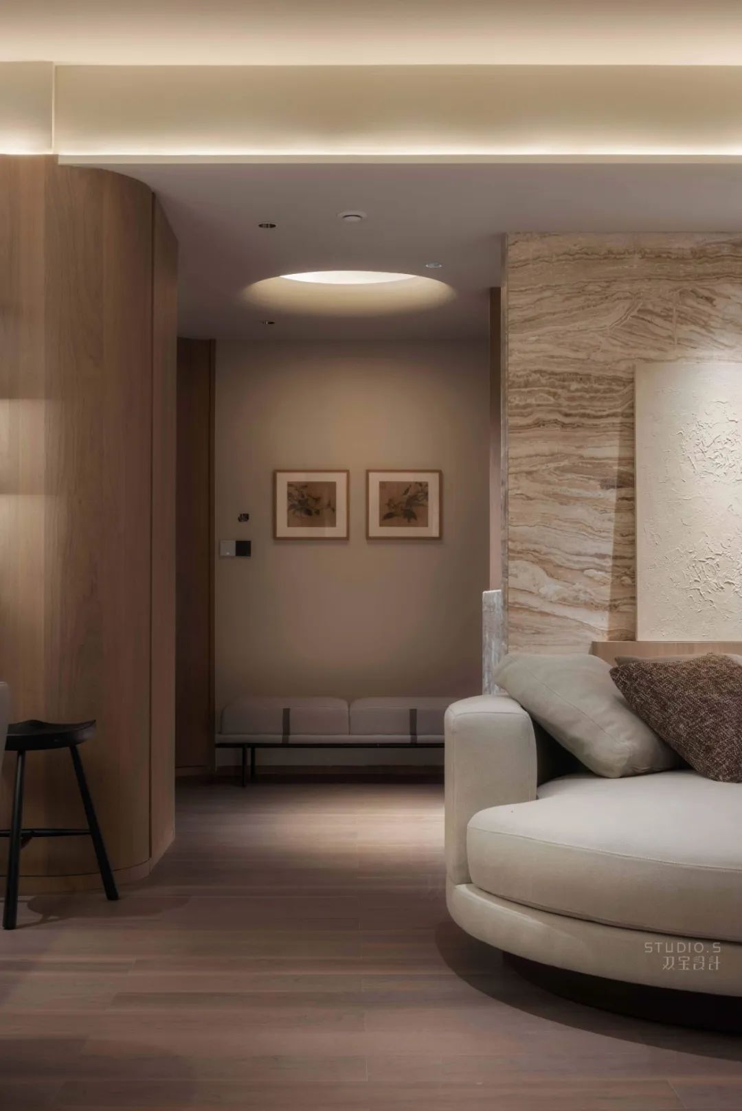 150㎡ modern style, neutral color + wood veneer, comfortable and ...