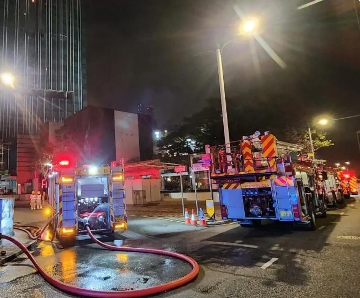 The fire at the Tsim Sha Tsui site is a No. 4 fire. Firefighters indicated that the cause of the ...