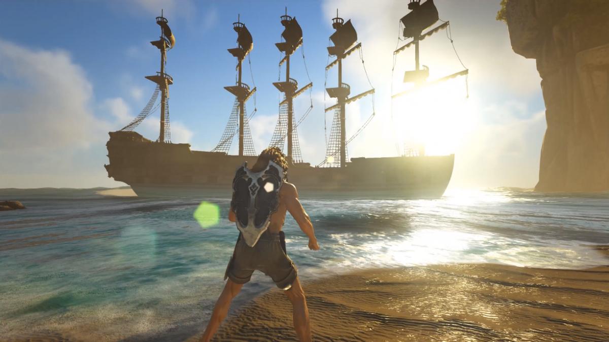 No skill can build a ship, the Steam pirate game "ATLAS" ship building ...