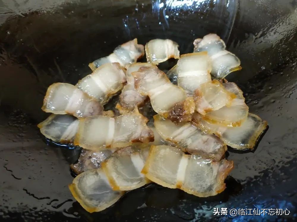 The practice of Jiangxi garlic moss bacon - iMedia