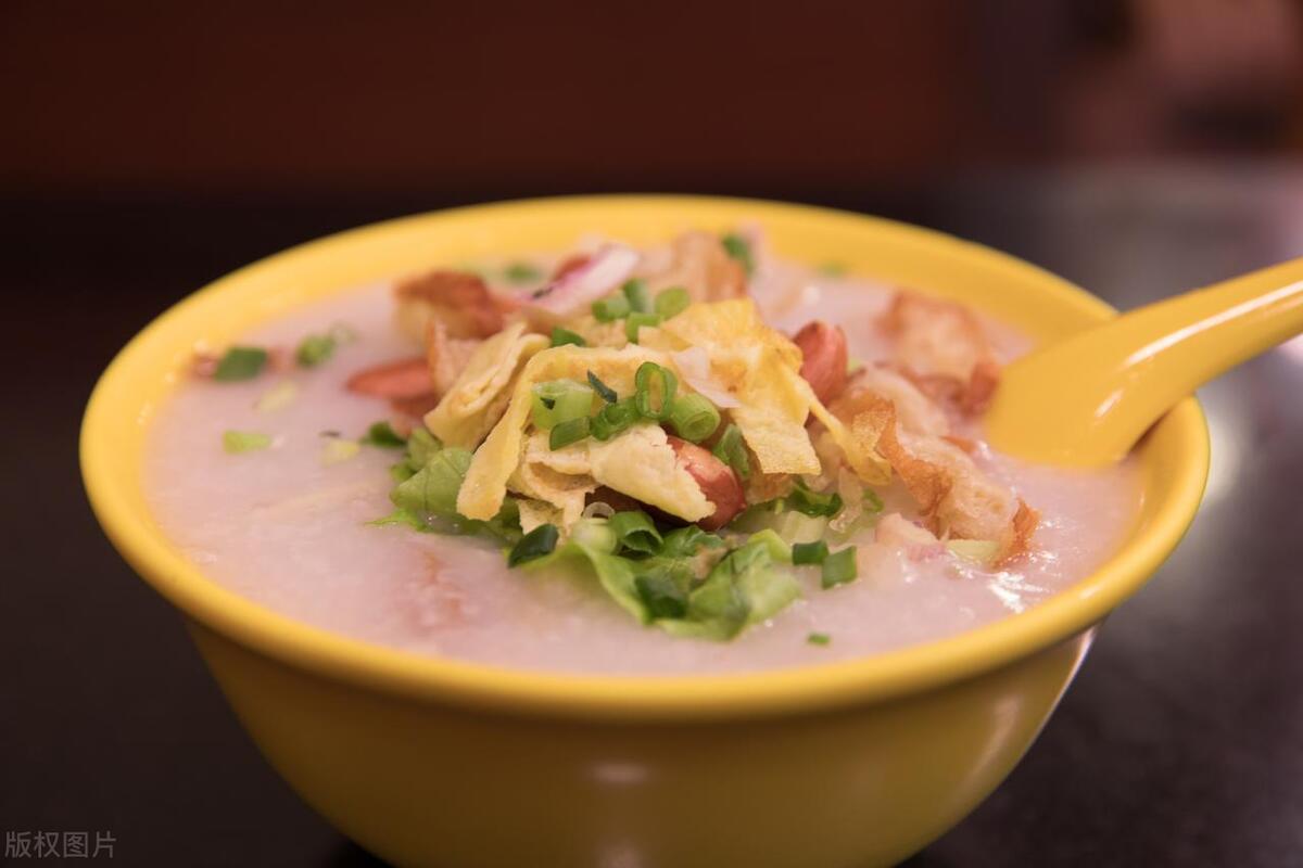 Tingzi porridge, the smooth rice grains are bursting in the mouth, and ...