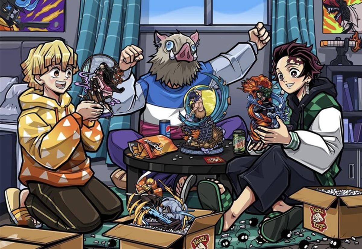 The modern version of Ghost Slayer's Blade, handsome and laughter ...