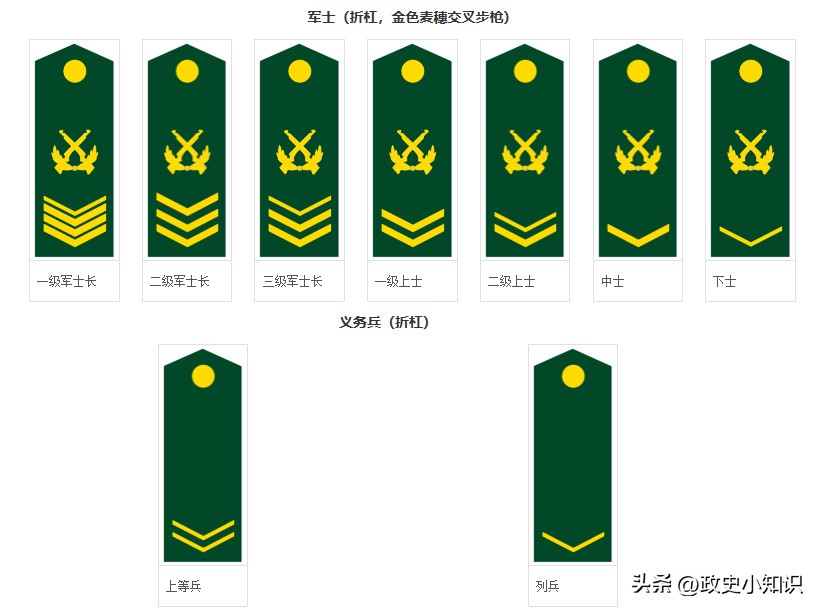 How many ranks are there? How to identify the epaulettes of each level ...