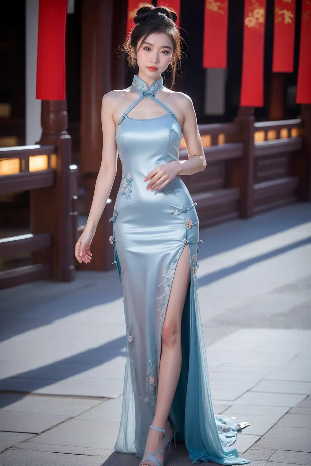 Chinese style dress, Damei cheongsam - iMedia