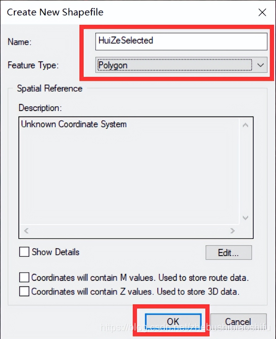 ArcGIS creates a new vector point, line, and polygon feature layer and ...