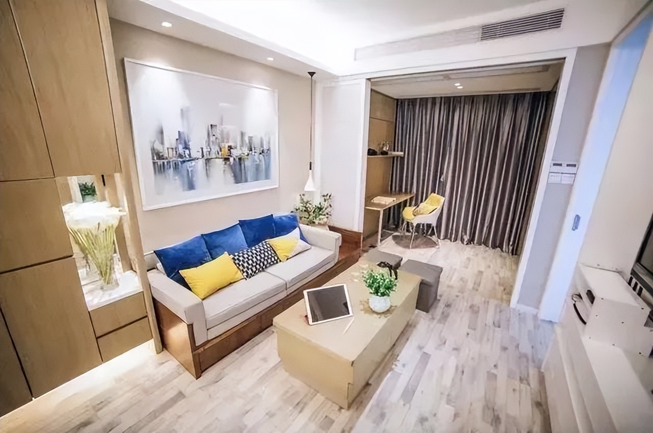 48㎡ simple style small apartment, easy to squeeze out 2 bedrooms ...