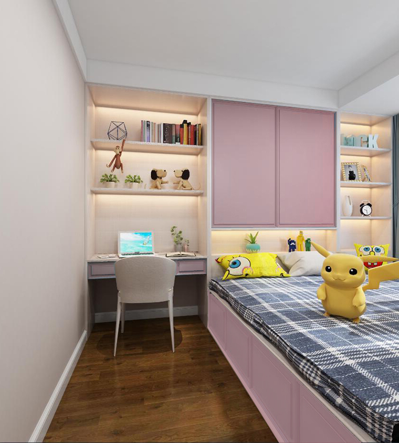 The 128-square-meter modern-style four-bedroom apartment is flamboyant ...