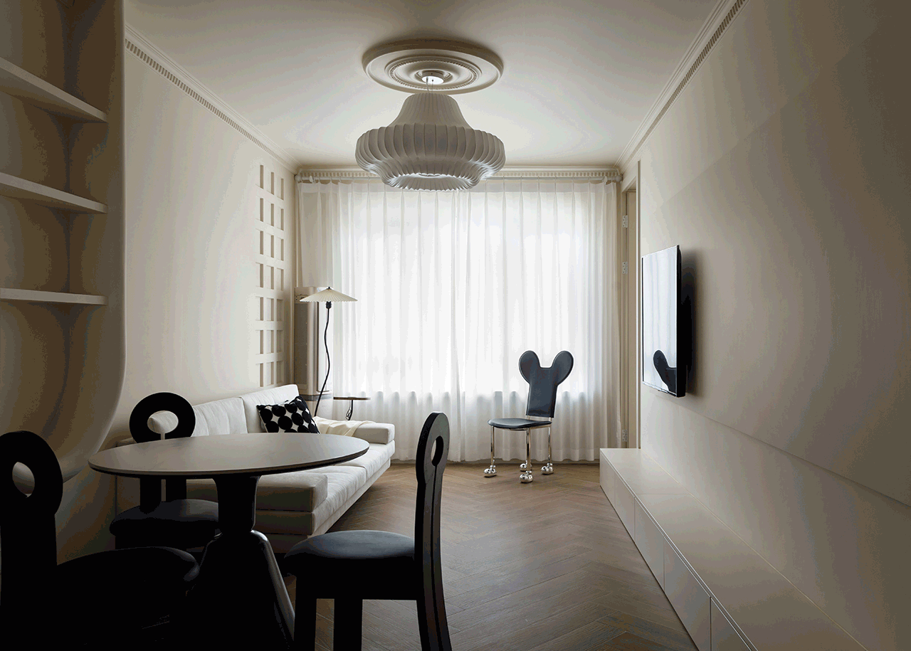 Minor demolition and minor changes, the 68㎡ rustic hardcover room is ...