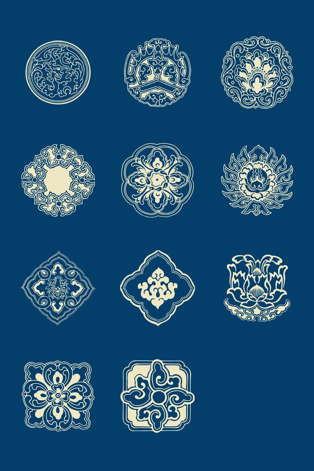 "Painting Reference" 217 kinds of national style classical pattern ...