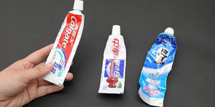 Don't throw away empty toothpaste tubes. Cut them up and put them in ...
