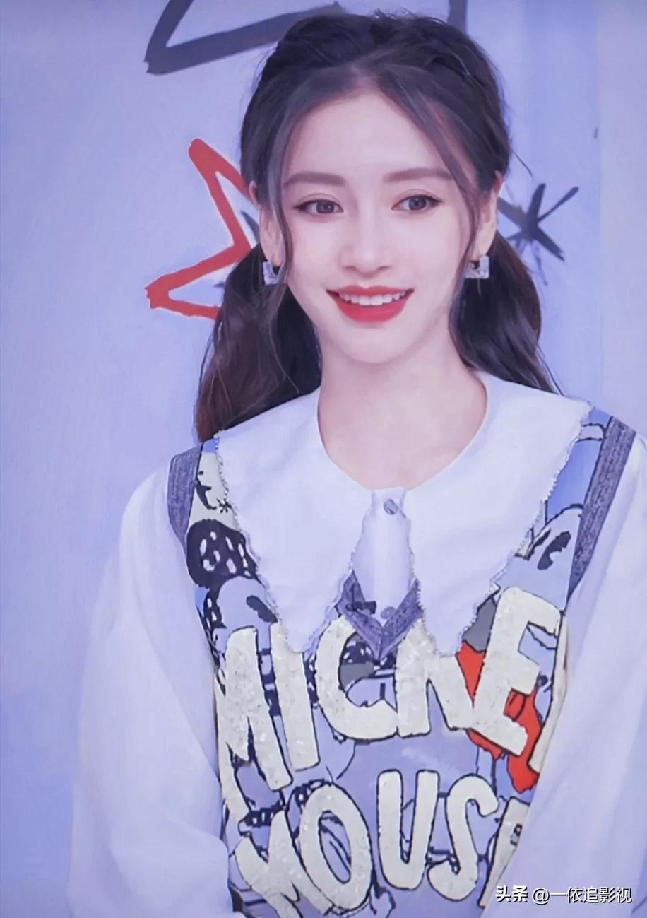 Angelababy Yang Ying: The new double ponytail curly hair is so sweet ...