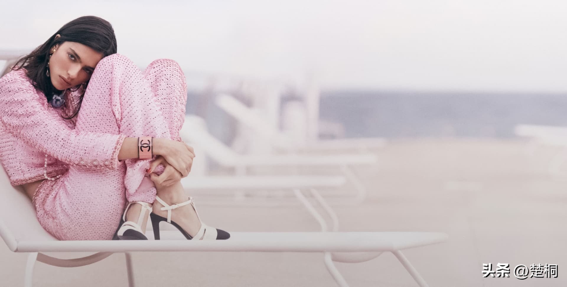 French supermodel Lori Bahia, photo shoot for Chanel's 2023 tour - iNEWS