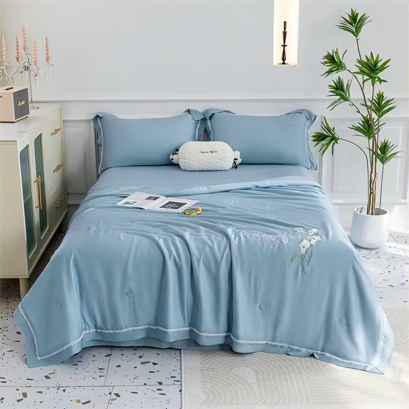 Zhuangge washable mulberry silk air-conditioned summer quilt, cool and ...