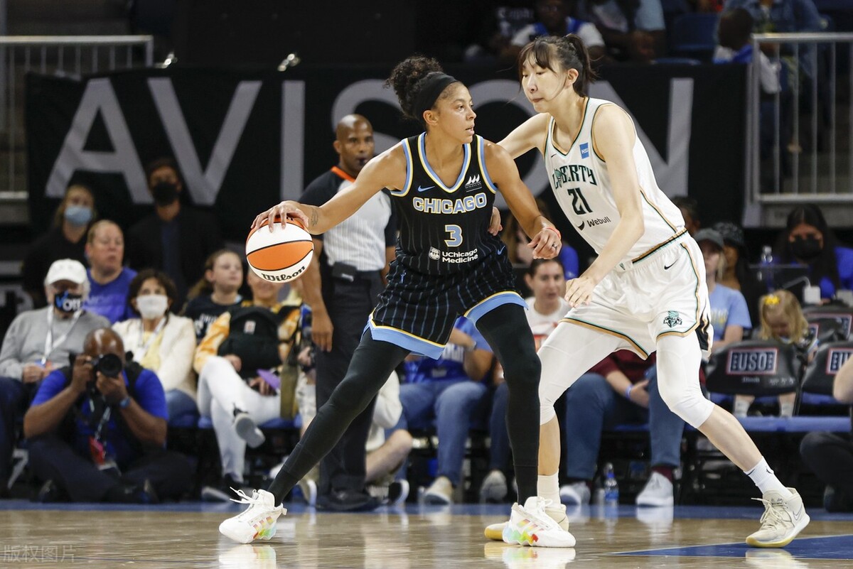 2022 WNBA playoffs first round G2: New York Liberty VS Chicago Sky Han ...