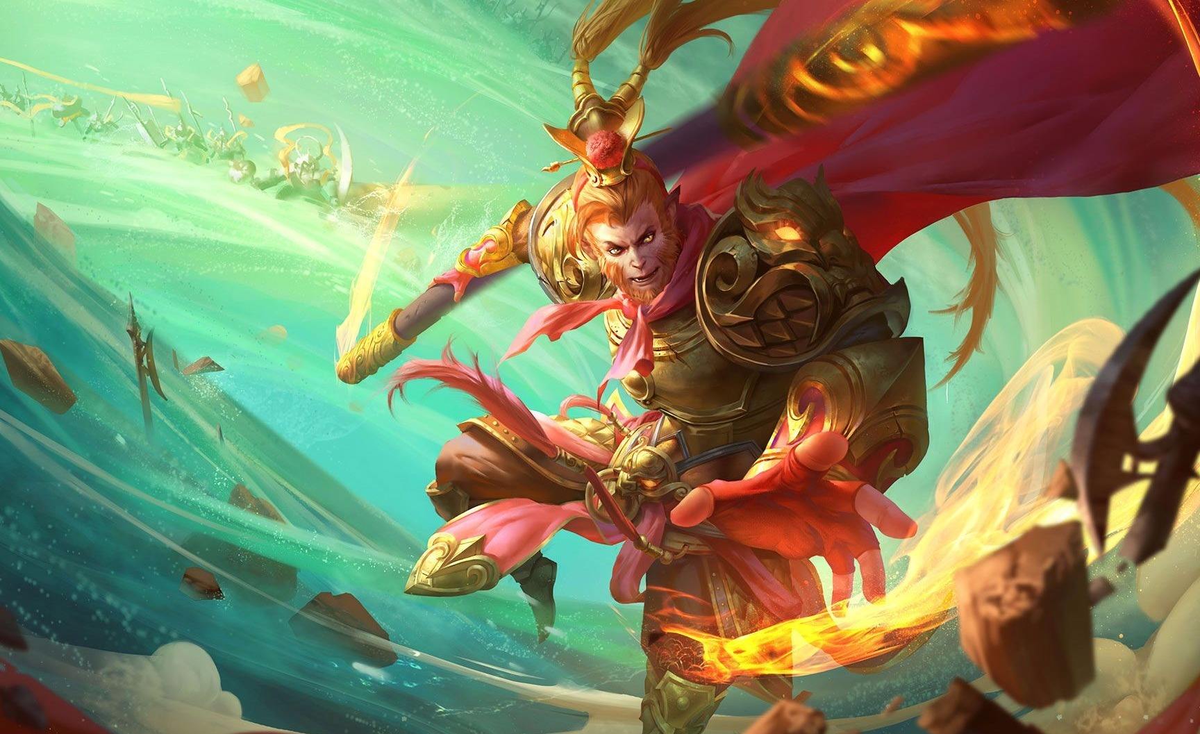 There are countless treasures in the Dragon Palace. Sun Wukong chose ...