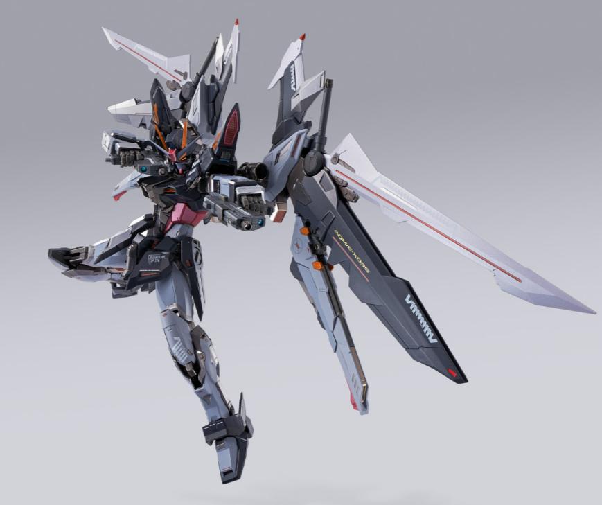 The metal build series of jet black assault Gundam official map is ...