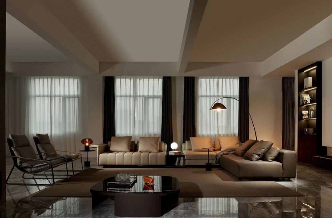 Minotti free man piano keys sofa "changeable living space ...