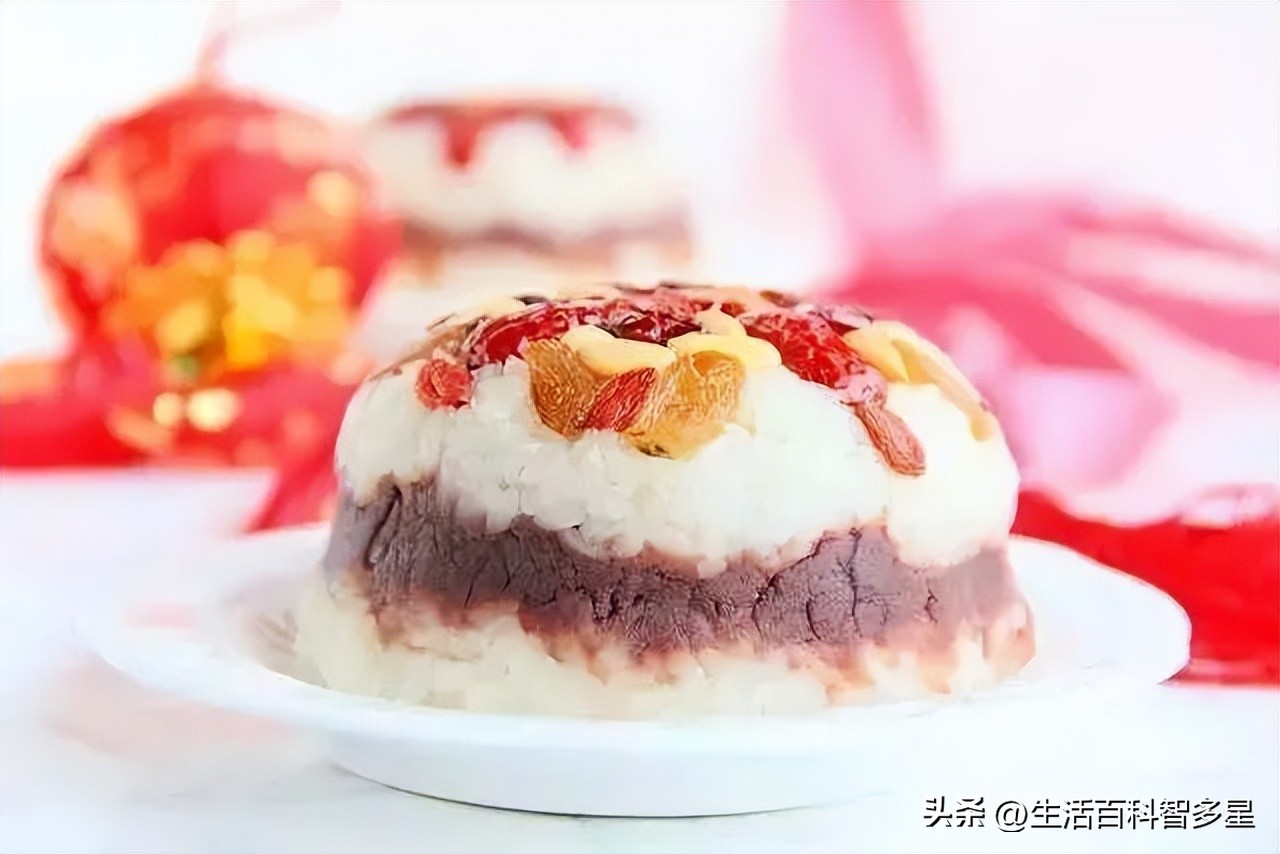 Ruyi auspicious eight-treasure rice, a traditional snack, how to make ...