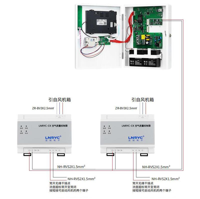 Air quality monitoring system principle and wiring diagram sharing - iNEWS