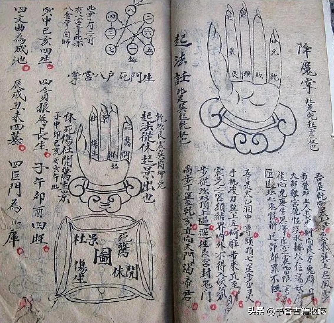 There is also this kind of ancient book that specifically records palm ...