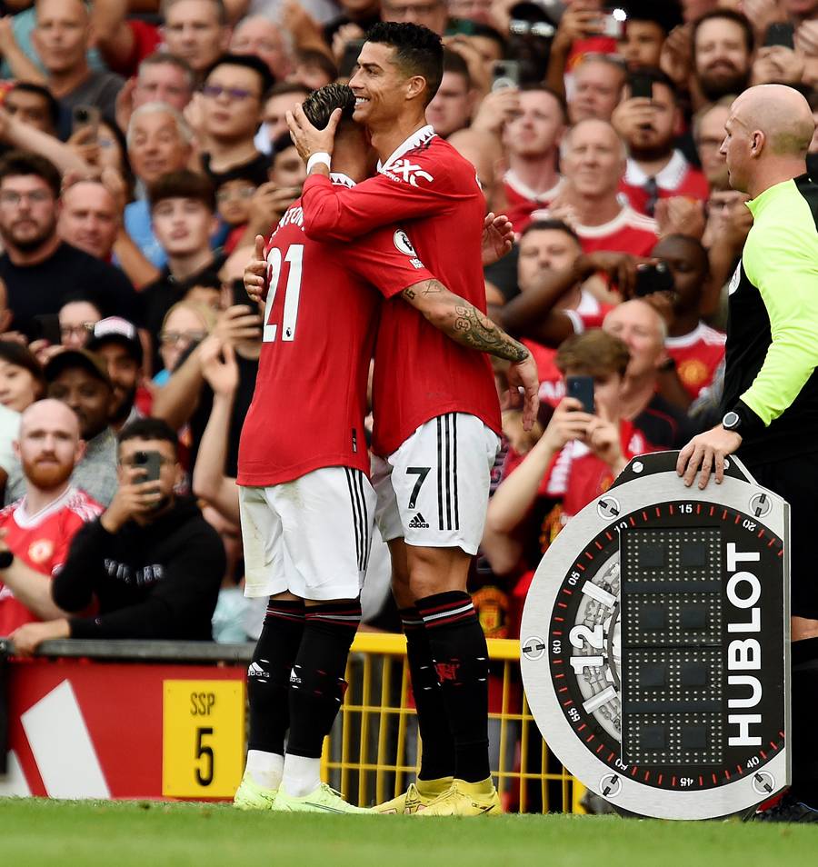 Anthony was conquered by Ronaldo as soon as he came to Manchester ...