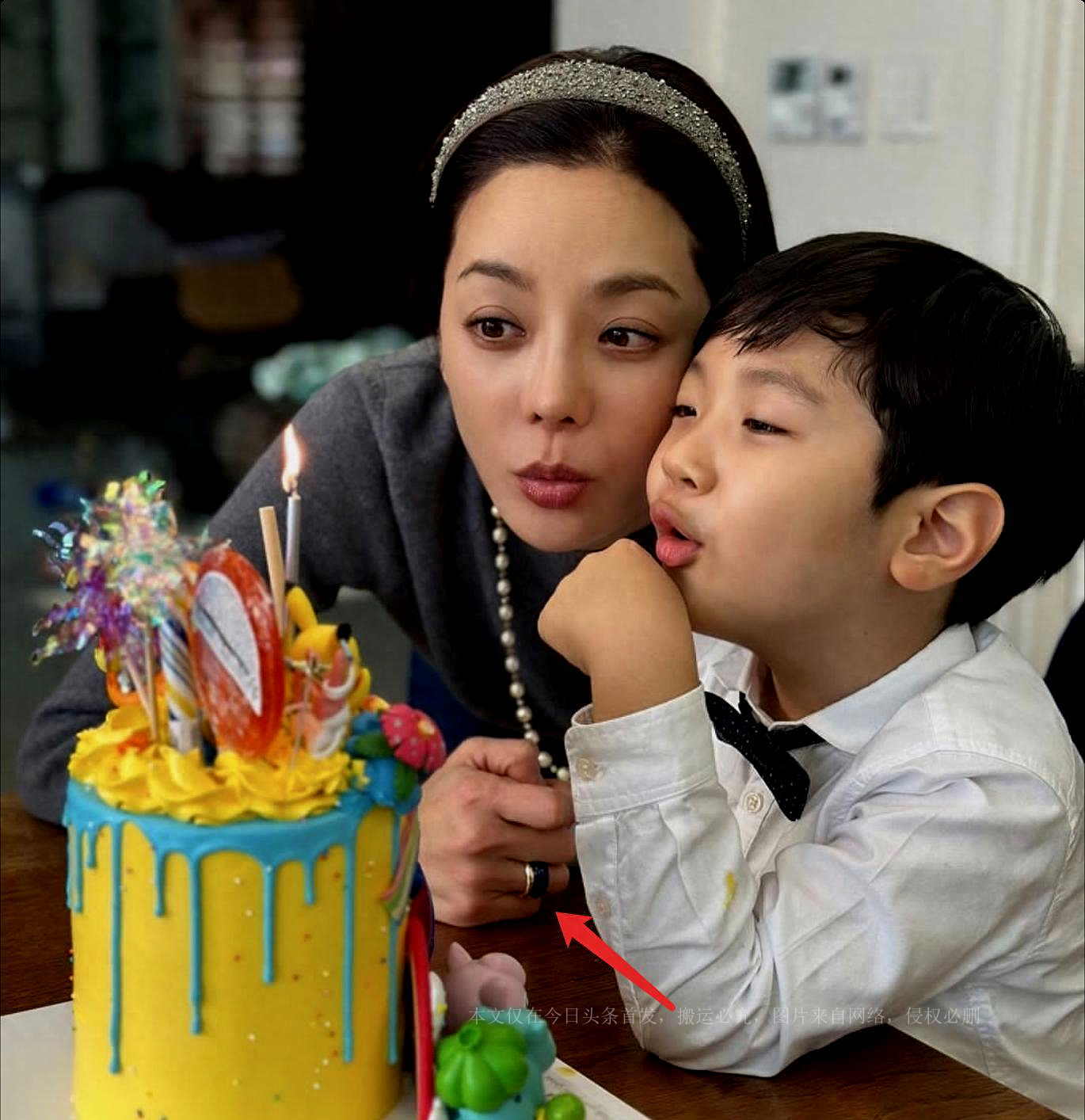 Cai Lin celebrated her son's birthday, Gao Ziqi sent blessings from a ...