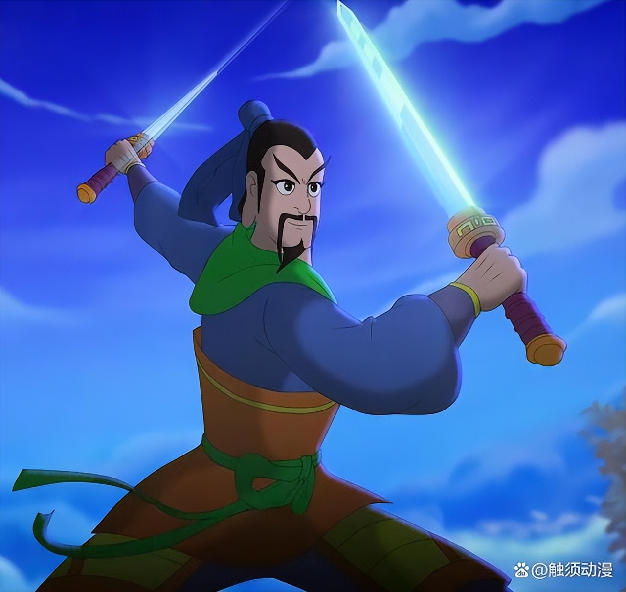The animation "Wu Sheng Guan Gong" kills Yan Liang, punishes Wen Chou ...