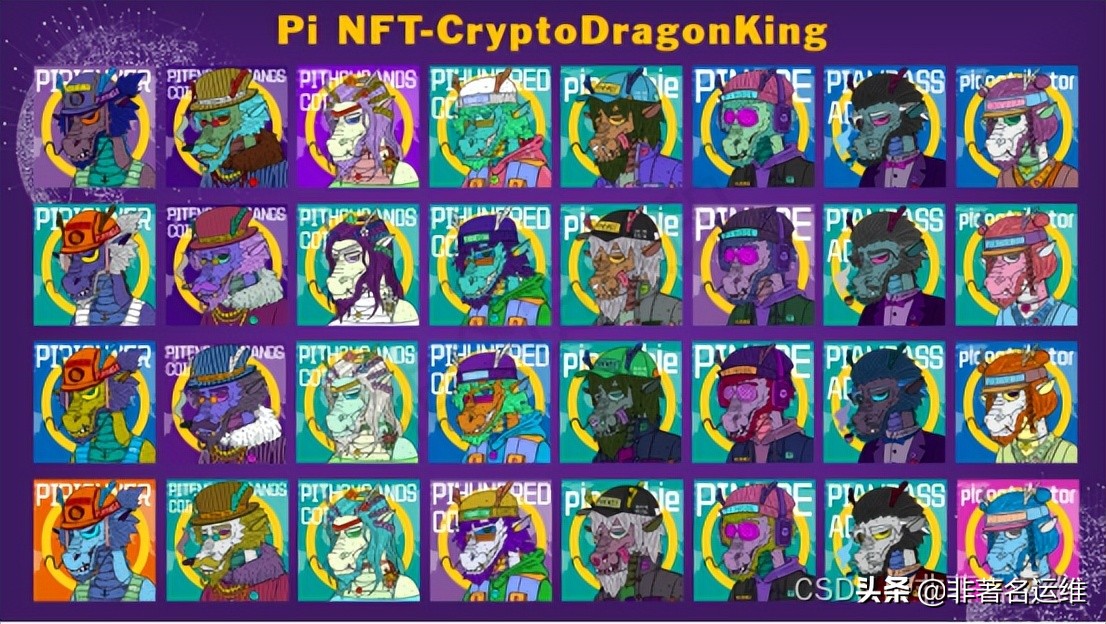 About Pi Network's first NFT art collection - Pi NFT encryption dragon ...