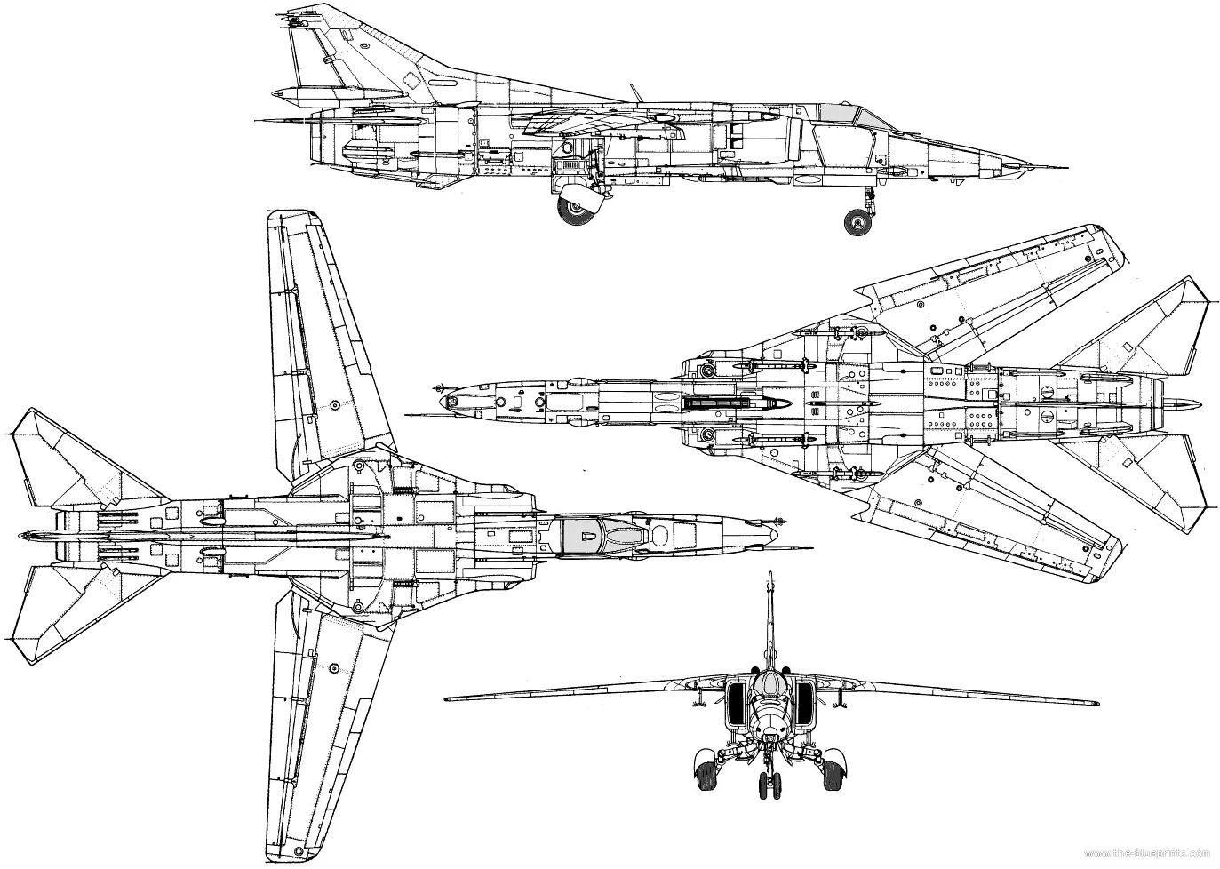 The MiG-23 fellow apprentice, incarnated as a ground-licking weapon ...