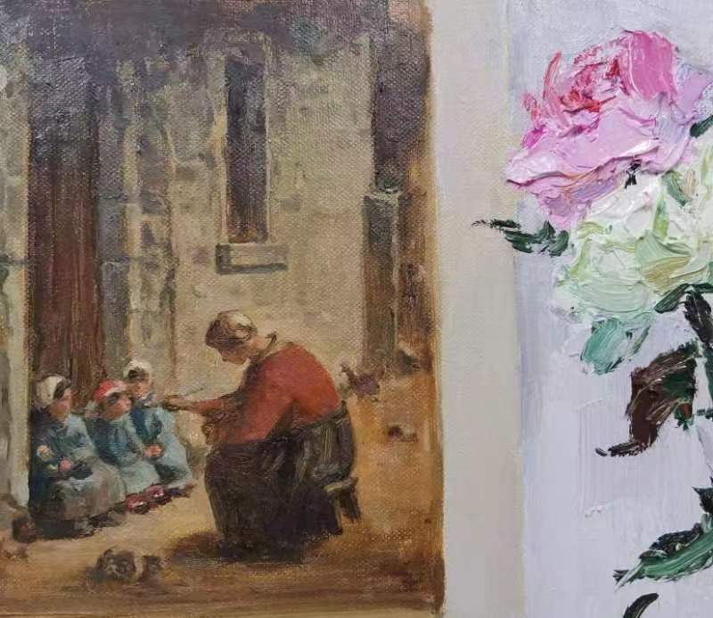 Appreciation of Wu Sheng's oil painting "Scent of Books" series (6 ...