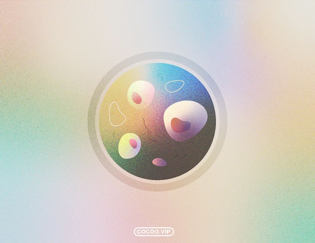 gradient particle illustration - iMedia