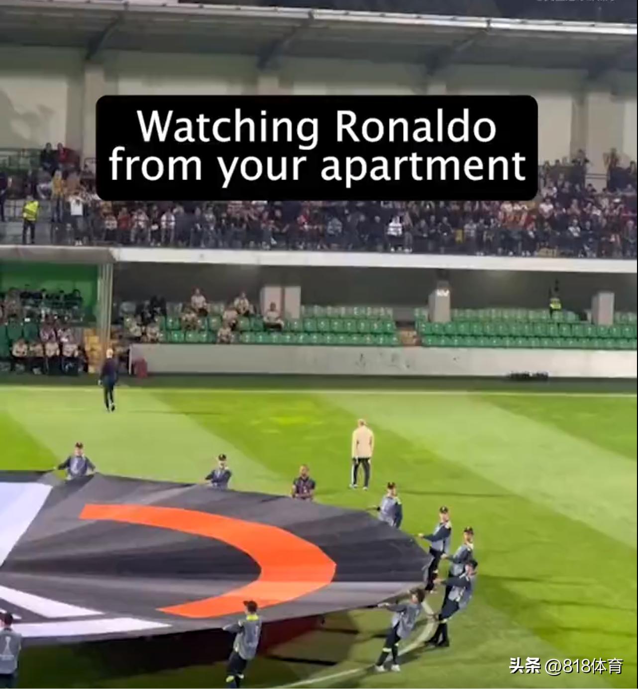 Cristiano Ronaldo view room! Moldova fans watched the Europa League ...