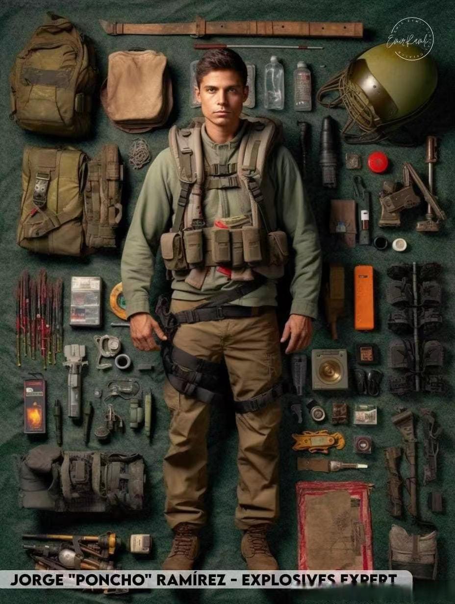 The first version of the movie "Predator" theme soldiers, author Emir ...