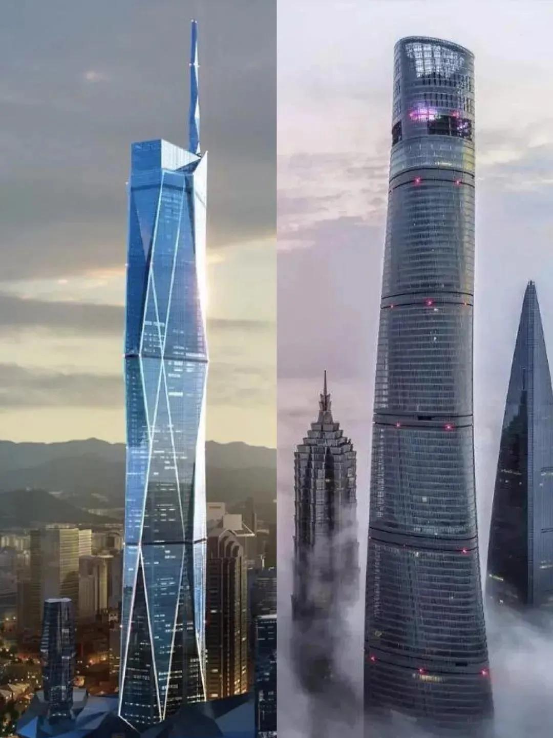 With the 116-meter spire surpassing the "Shanghai Center", a new "world ...