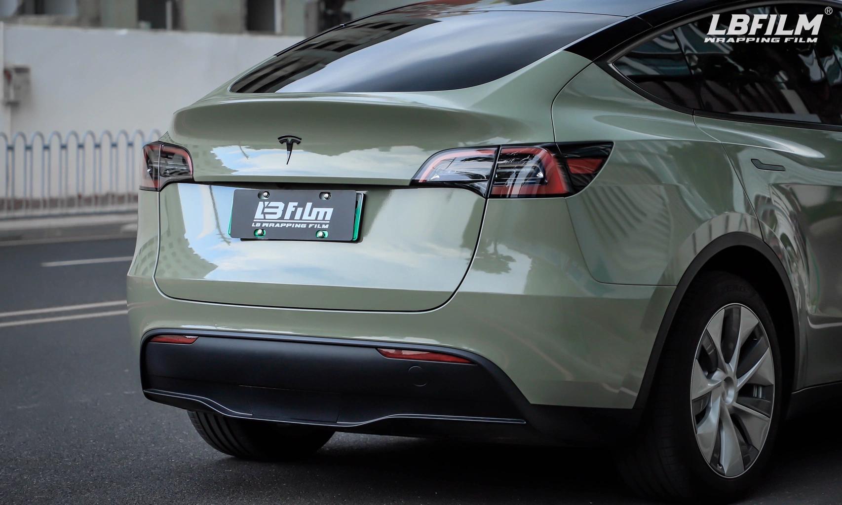 Tesla LB color changing film brand's high-gloss armor green, super ...