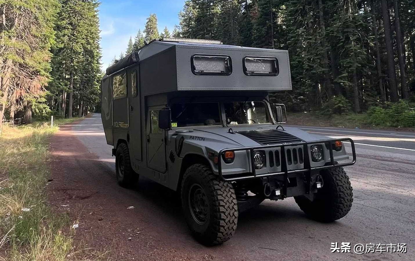 Hummer H1 four-wheel drive off-road RV, 8-cylinder diesel power can tow ...
