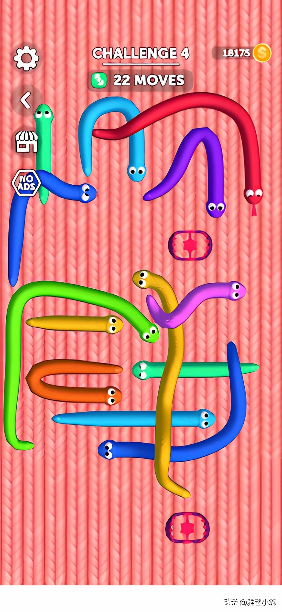 Snake version of Parking Master? Puzzle mobile game "Tangled Snakes" to untie the shackles of ...