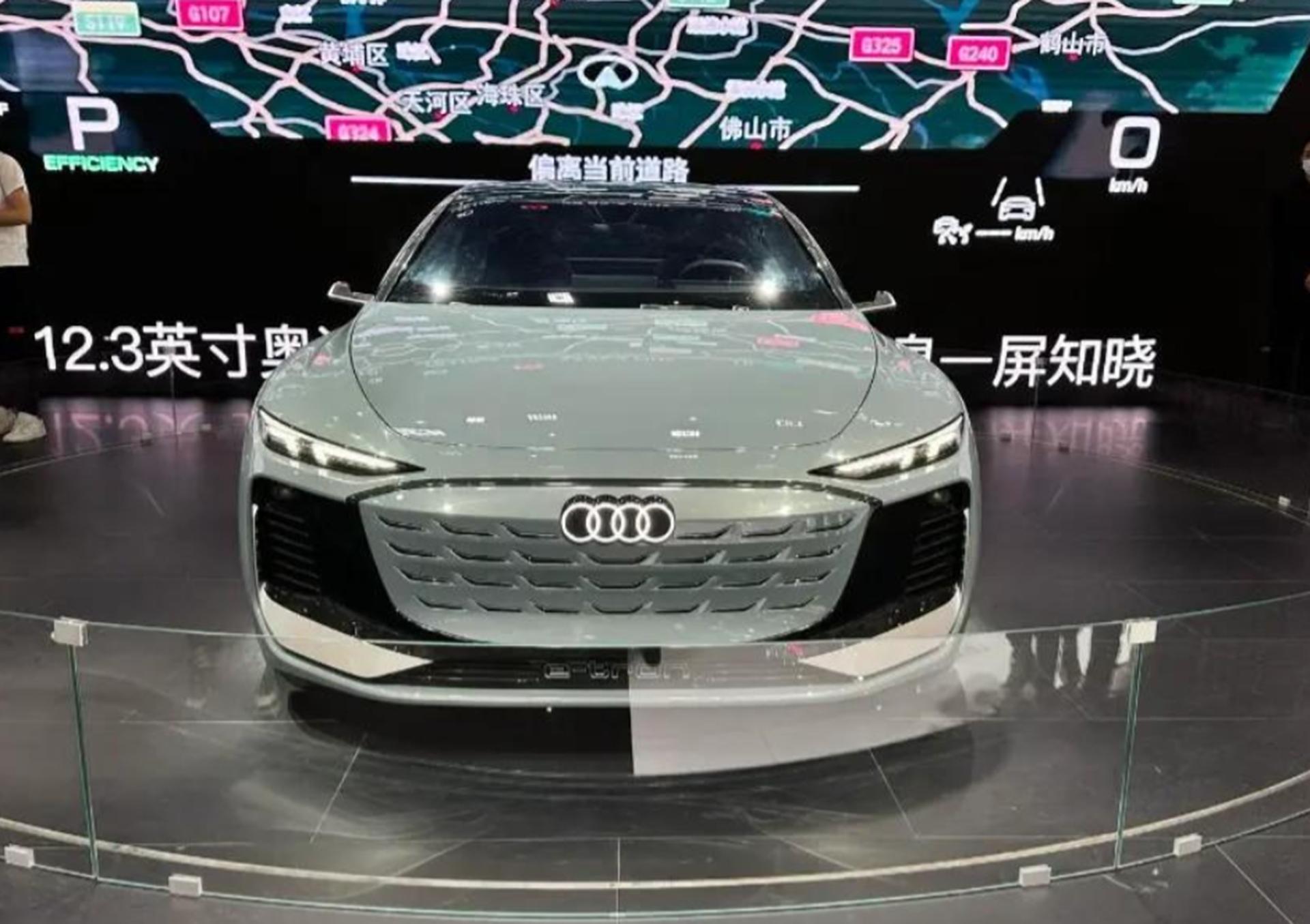 The pure electric version of the Audi A6 is exposed! Or named "E6L", longer size, more beautiful ...