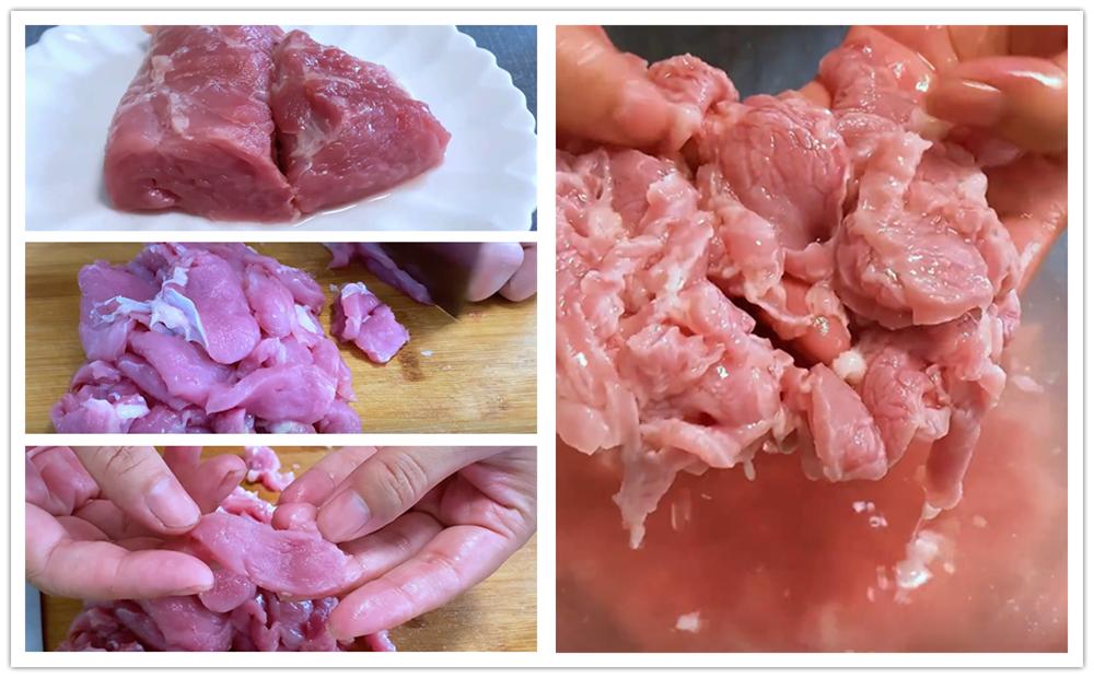 Do you want the fried pork slices to be smooth and tender?Remember 1 ...