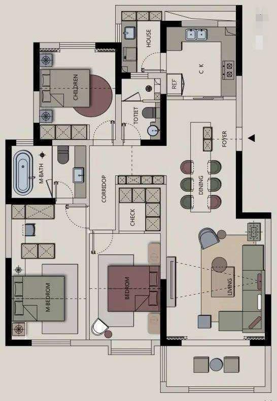 Gorgeous home layout, rational use of every inch of space - iNEWS