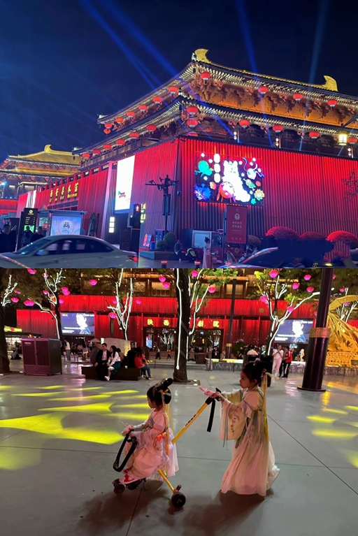 Huo Zhongxi's family visited the Ming city wall, Guo Jingjing took the ...