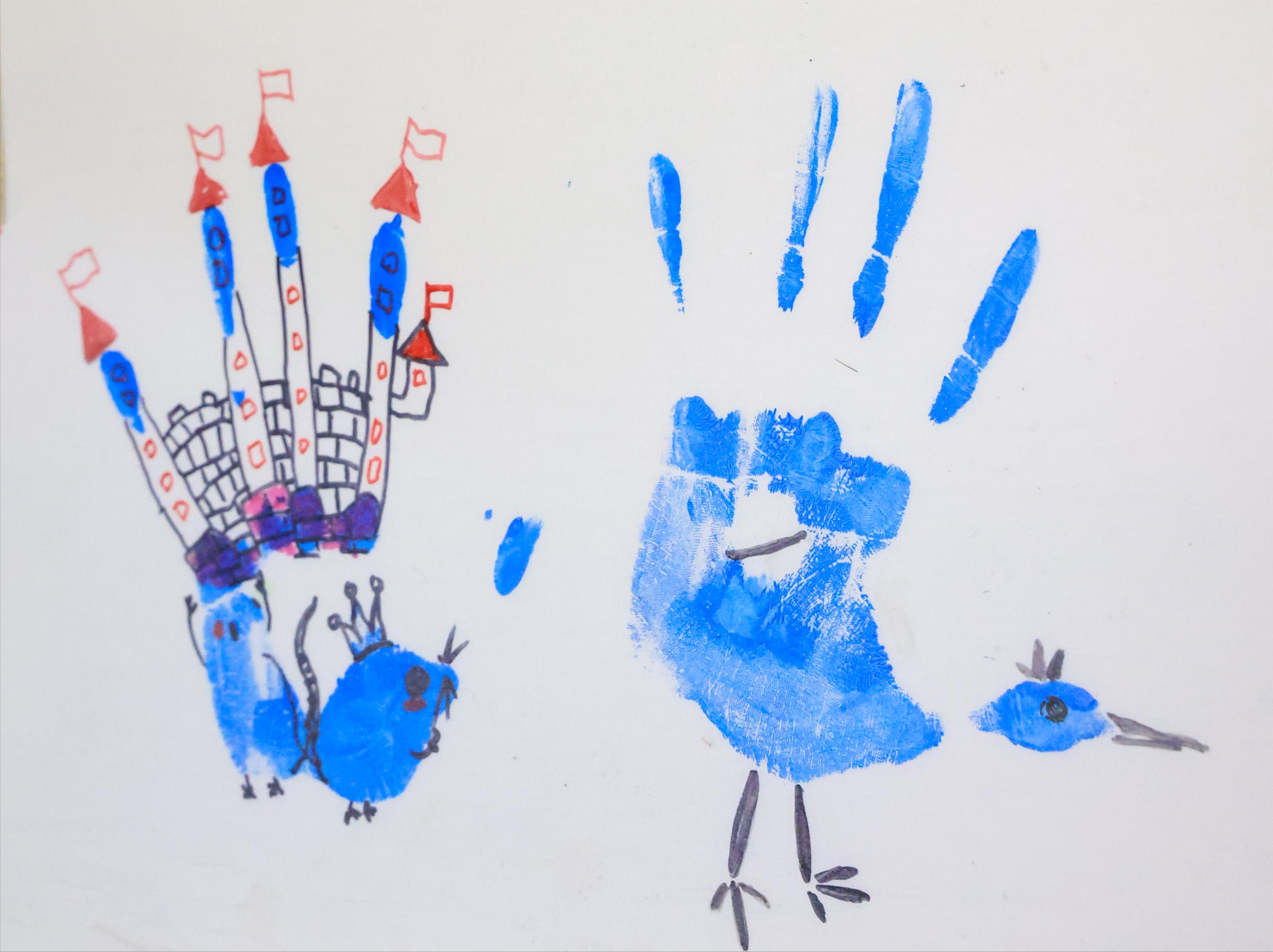 Creative Art - Palm Printing: Hands instead of brushes, unlimited ...