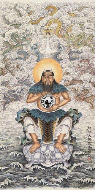 Humanistic Ancestor God Fuxi: the ancestor of the Miao Man Group, who ...