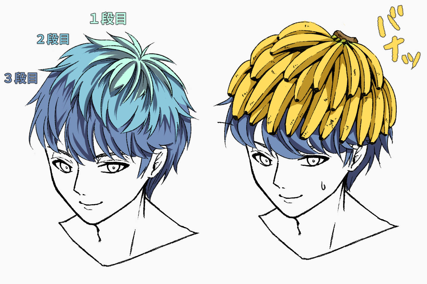 How to draw characters with short hair is simple and beautiful?How to ...